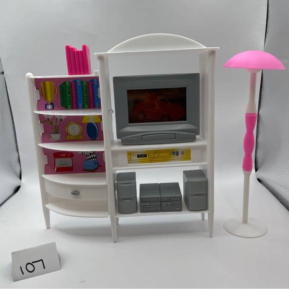 Barbie | Toys | 99s Barbie So Real Family Living Room Entertainment ...